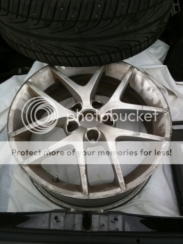 Painted my stock aero 17's with duplicolor graphite wheel paint. | SaabCentral Forums